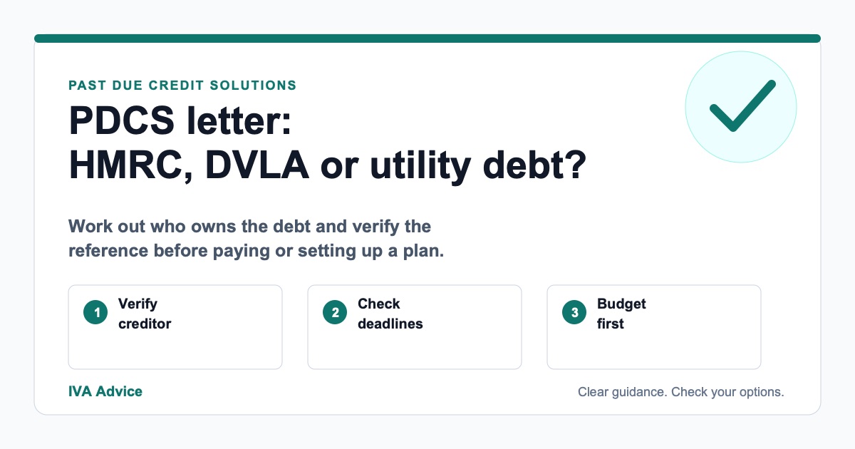 Past Due Credit Solutions Letter: Your Rights · IVA Advice